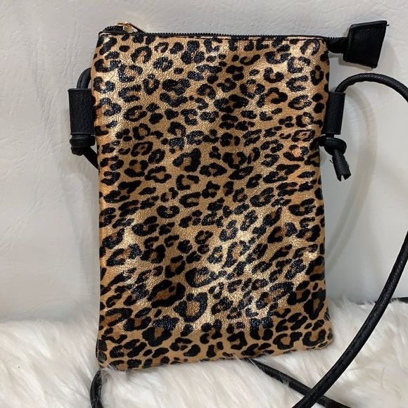 Bags | Cheetah Print Crossbody Bag With Outside Pocket | Poshmark